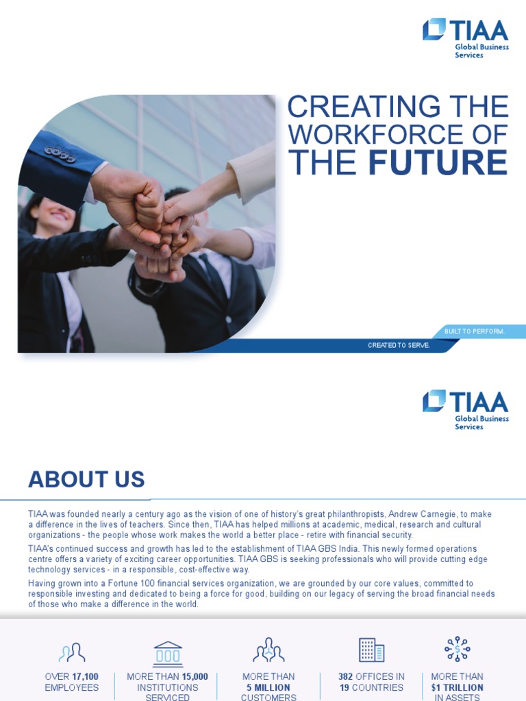 TIAA Brochure | PDF | Economies | Private Sector