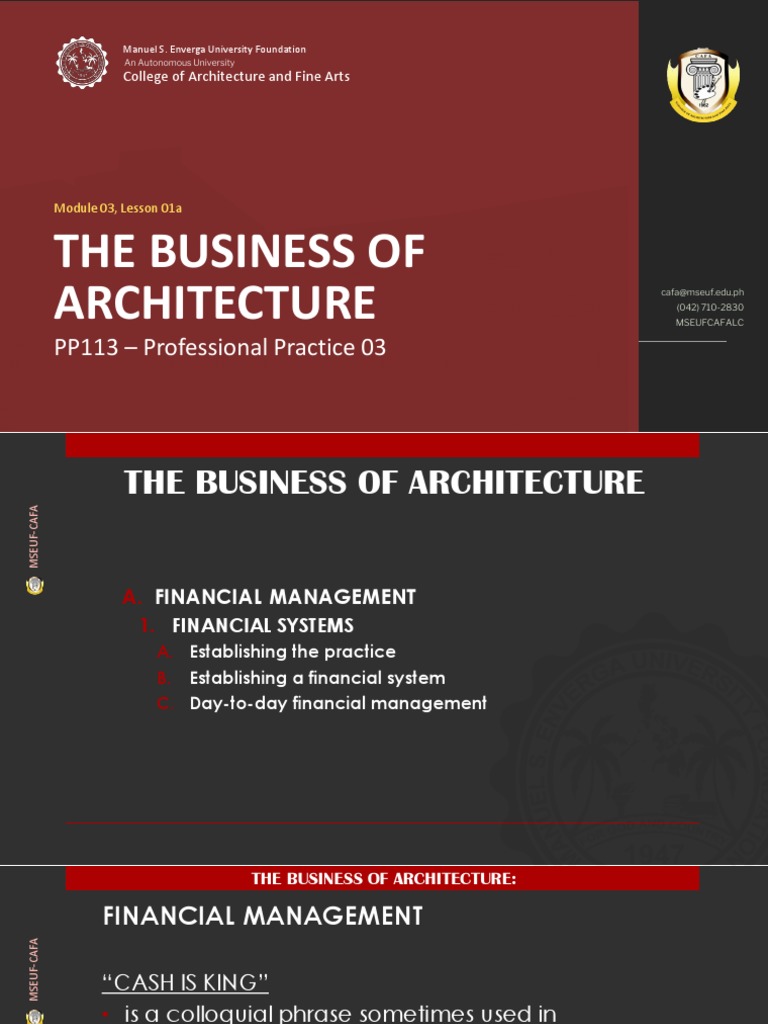 Module 03 Lesson 01a Financial Management | PDF | Banks | Cash
