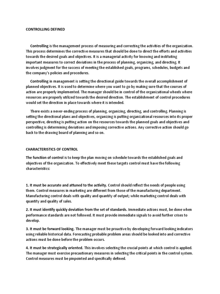 Controlling Pdf Performance Appraisal Goal