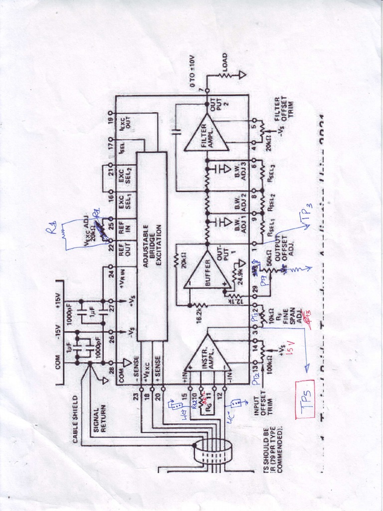Load Cell Interface Schematics in Cv69a Ventomatic Packing Cpu | PDF