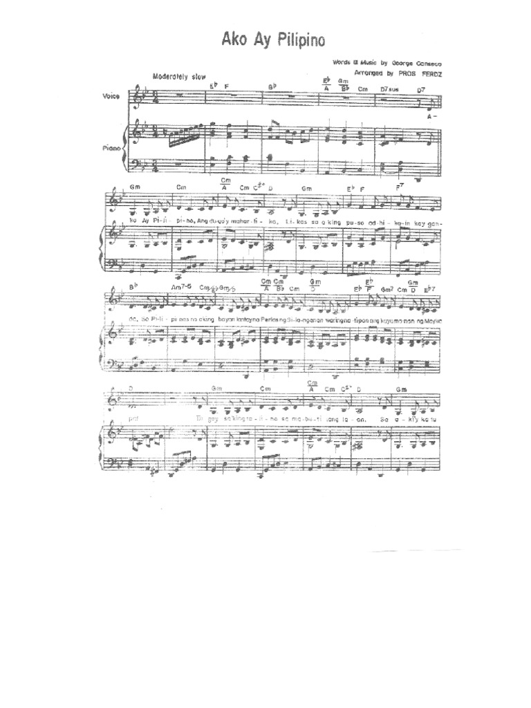 George Canseco-Ako Ay Pilipino-SheetMusicMobile | PDF