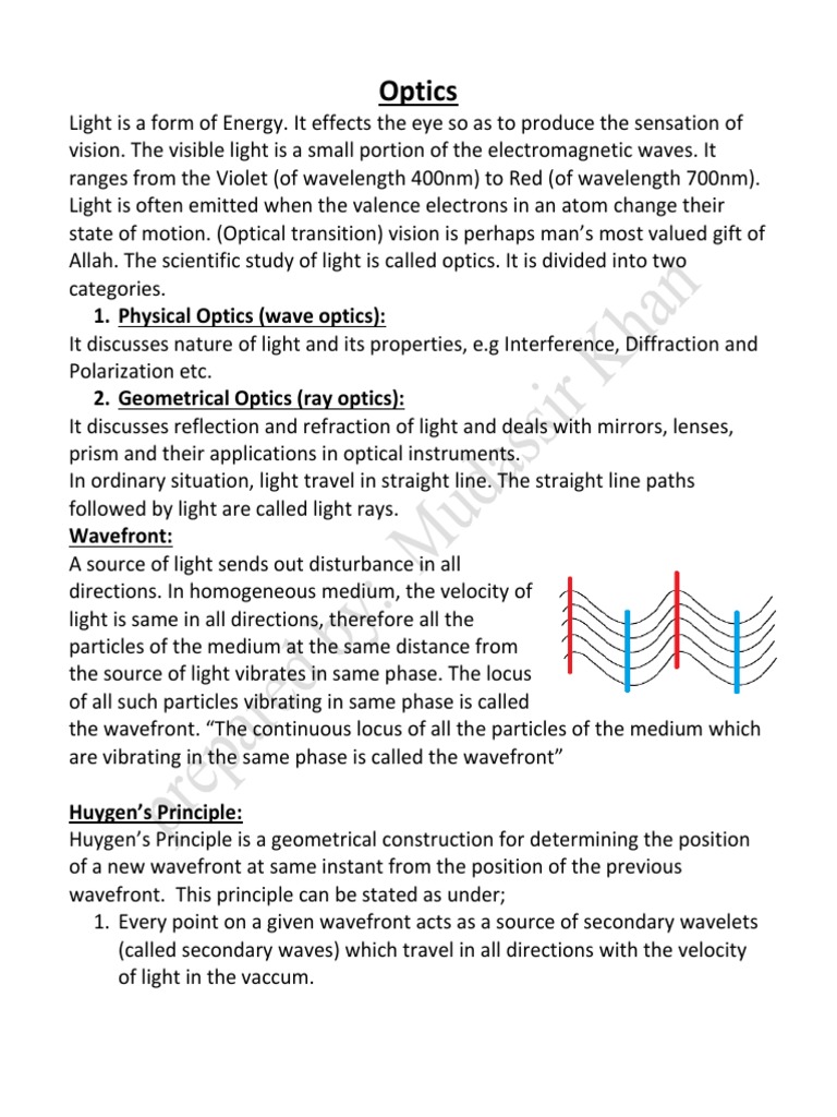 Optics | PDF