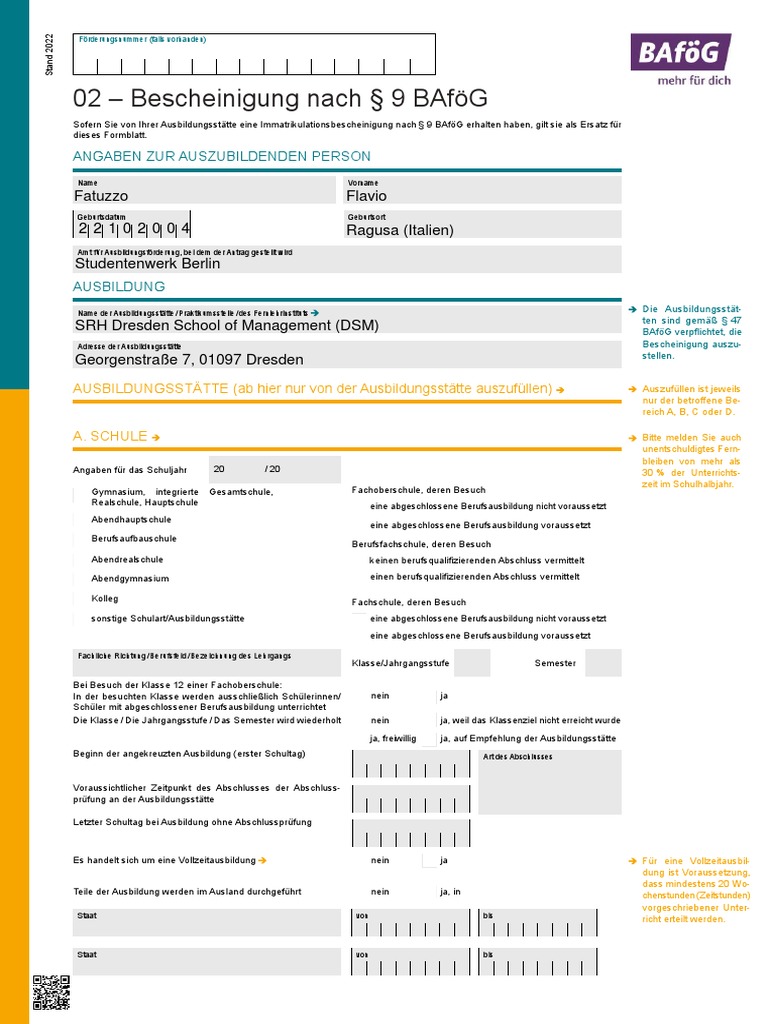 Formblatt 2 leer | PDF