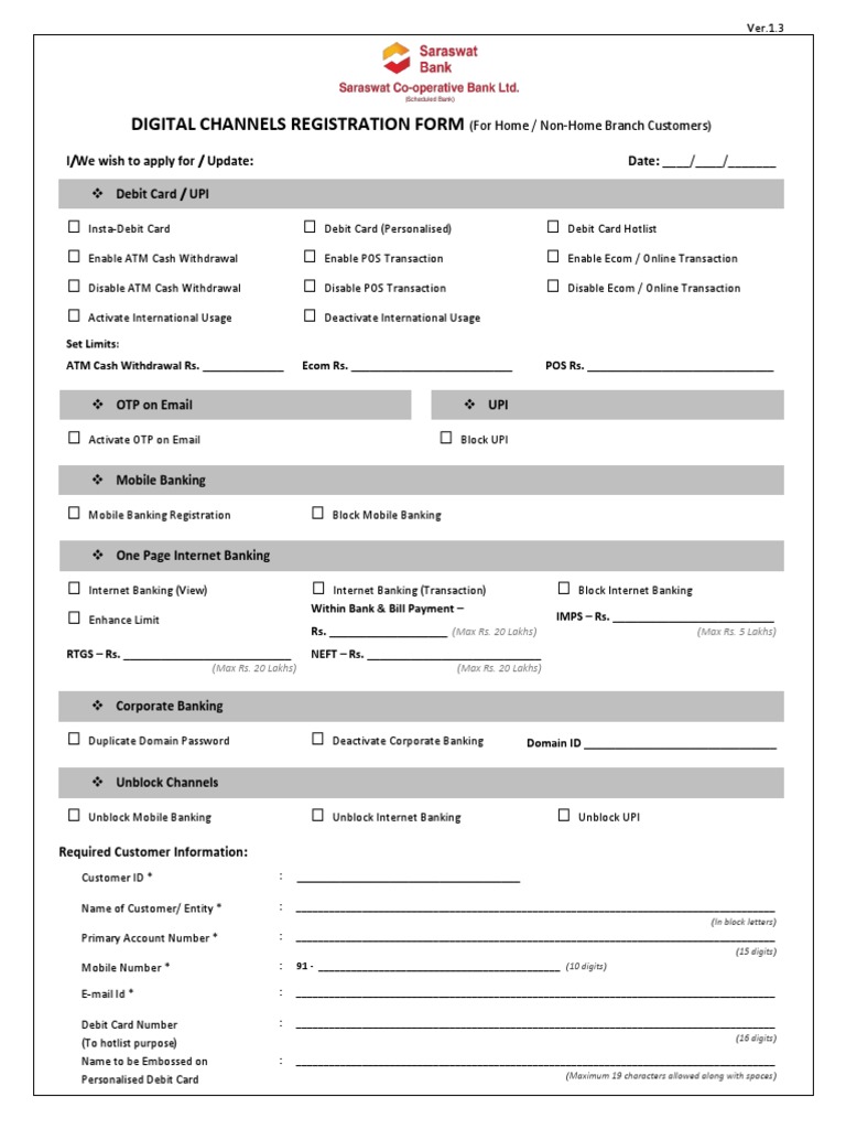 Digital Channels Registration Form | PDF