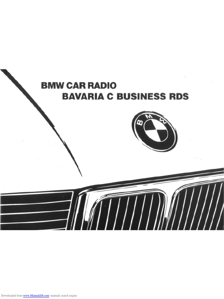 BMW Bavaria C Business RDS Manual | PDF