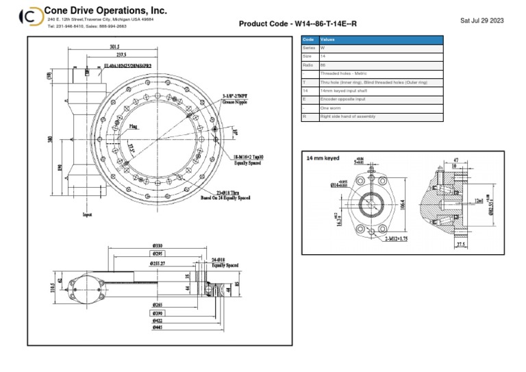 Product Code - W14 - 86-T-14E - R: Sat Jul 29 2023 | PDF