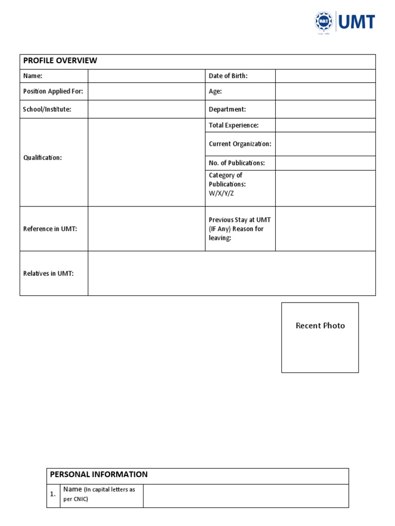 Standard CV Format For Faculty | PDF | Academic Degree | Academia