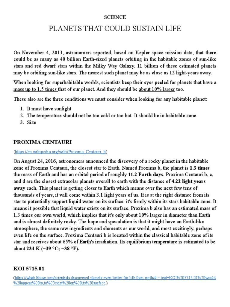 EXOPLANETS | PDF | Exoplanet | Circumstellar Habitable Zone