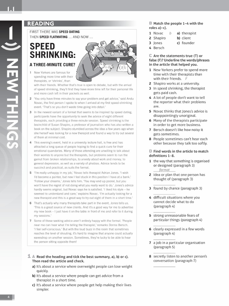 Speakout B2 Workbook (With Key) (PDF - Io) | PDF