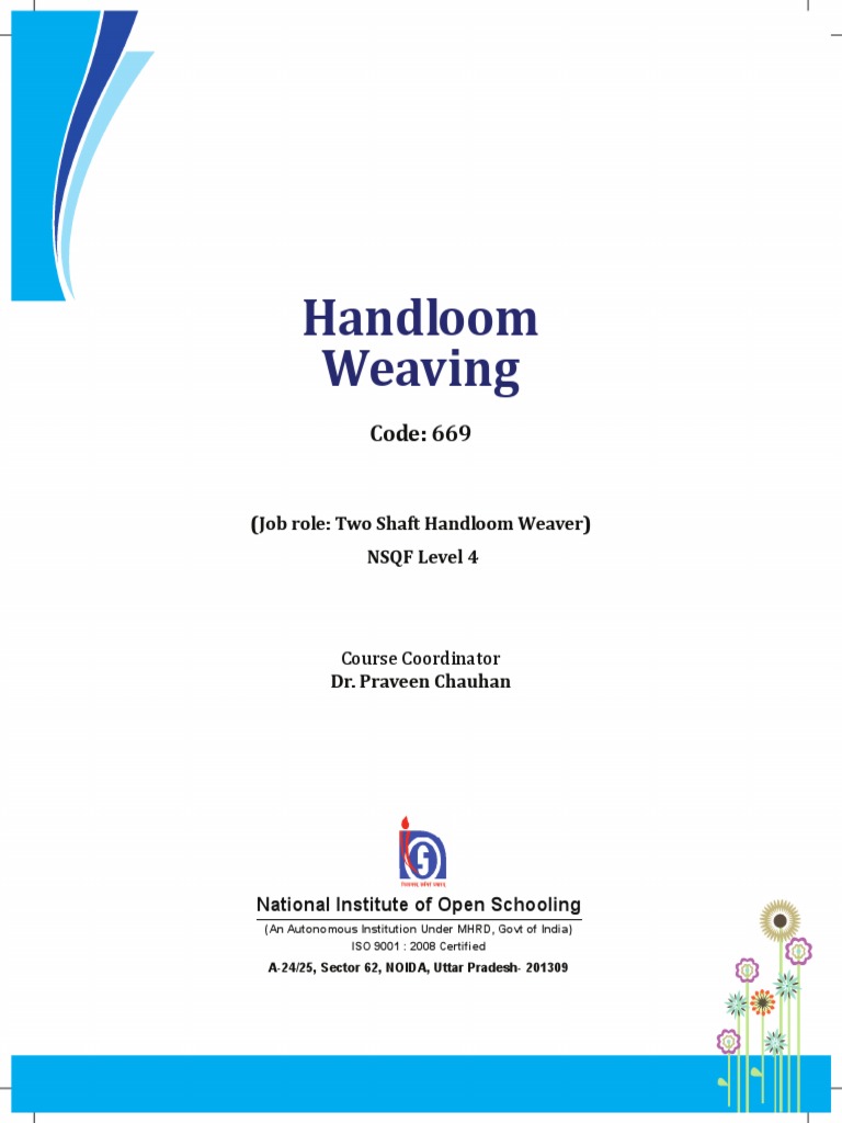 Handloom Weaving | PDF | Loom | Weaving
