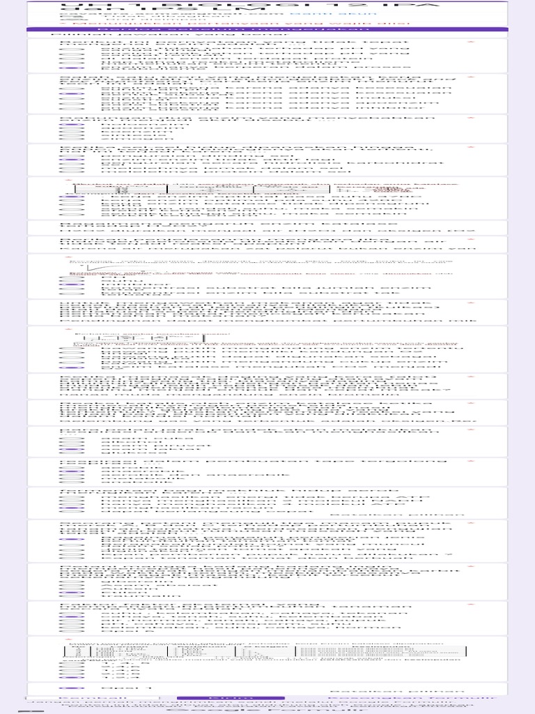 Uh 1 Biologi 12 Ipa Dan Ips LM | PDF
