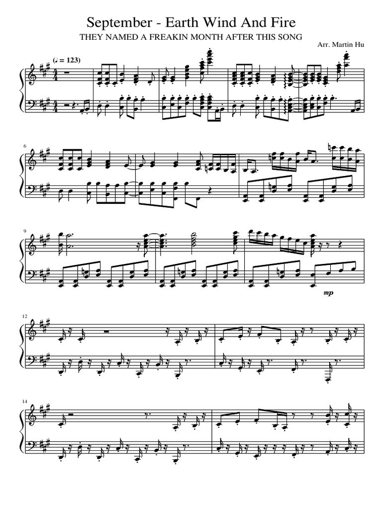 September - Earth Wind Fire | PDF