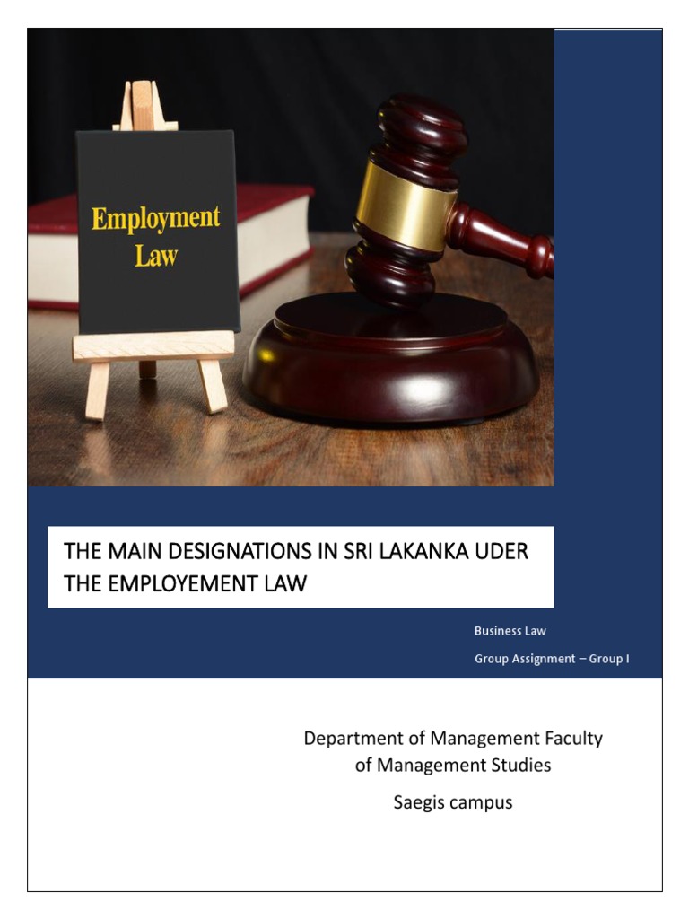 Law Assignment - Group I | PDF