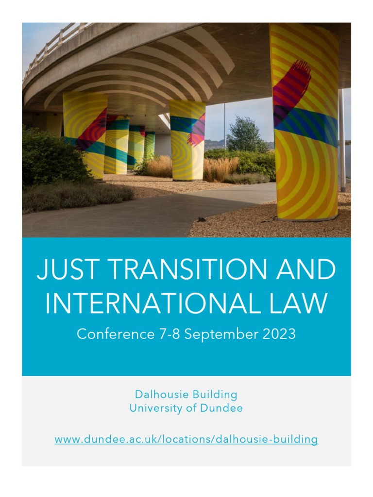 Just Transitions and International Law Conference Programme - 0 | PDF ...
