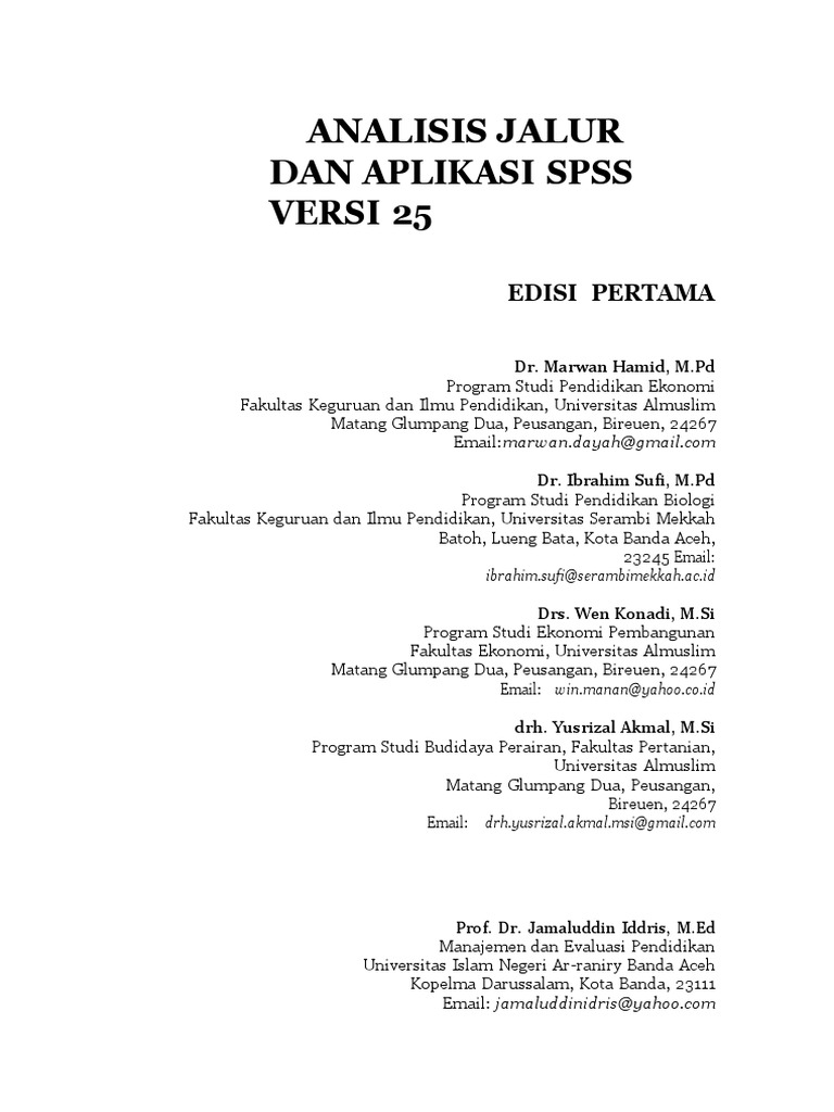 Analisis Jalur Marwan-1 | PDF