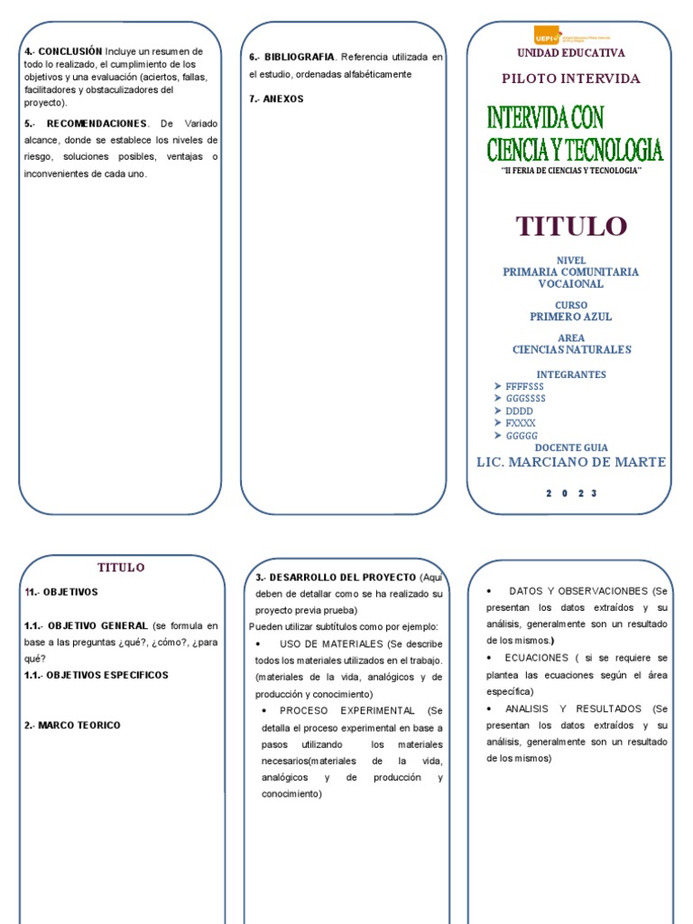 Triptico Feria 2023 | PDF