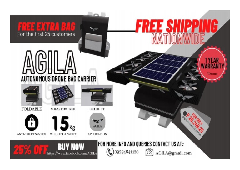 Group #7-AGILA(An autonomous drone bag carrier) | PDF