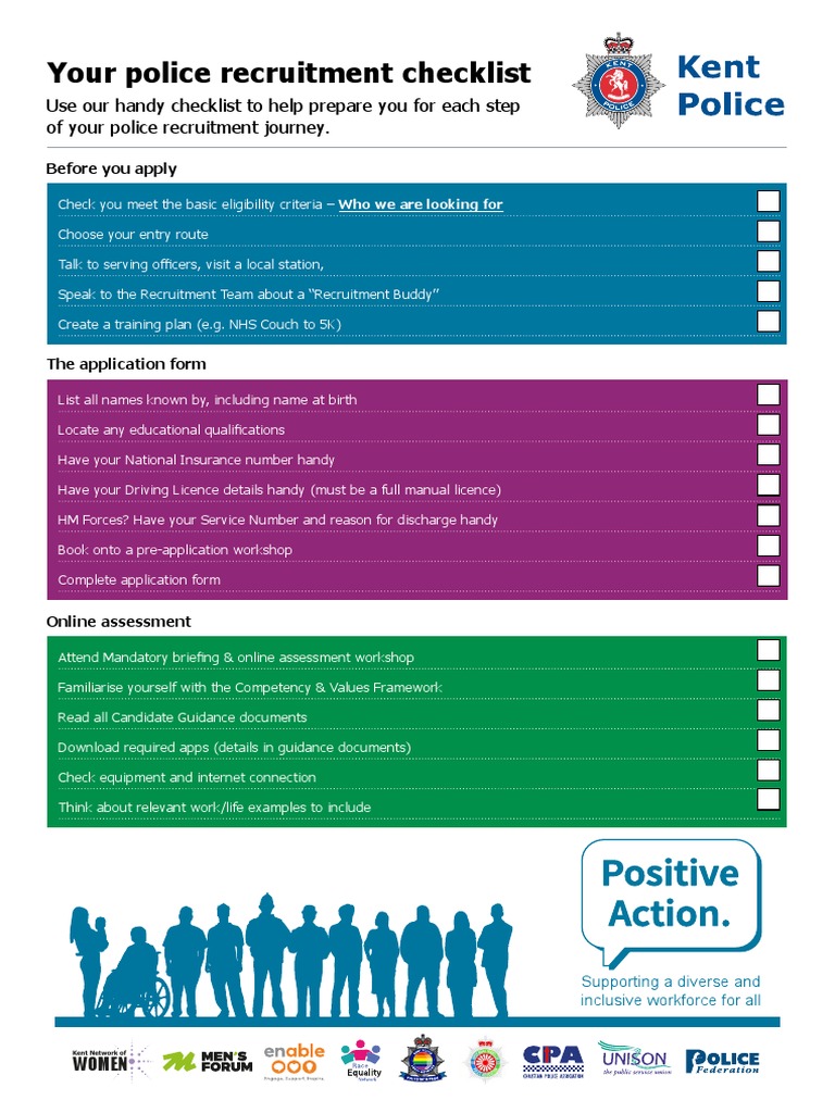 Candidate Checklist - Kent | PDF | Recruitment | Justice