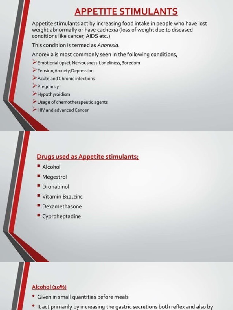 Appetite Stimulants and Suppressants. | PDF