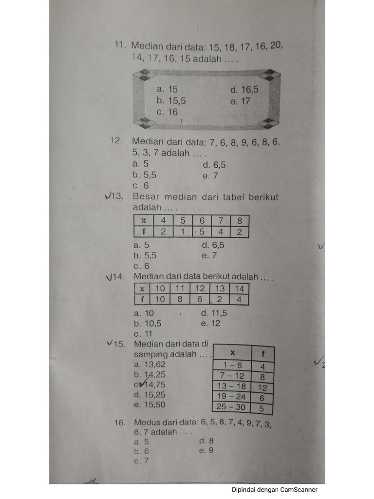 Soal Latihan (Median) | PDF