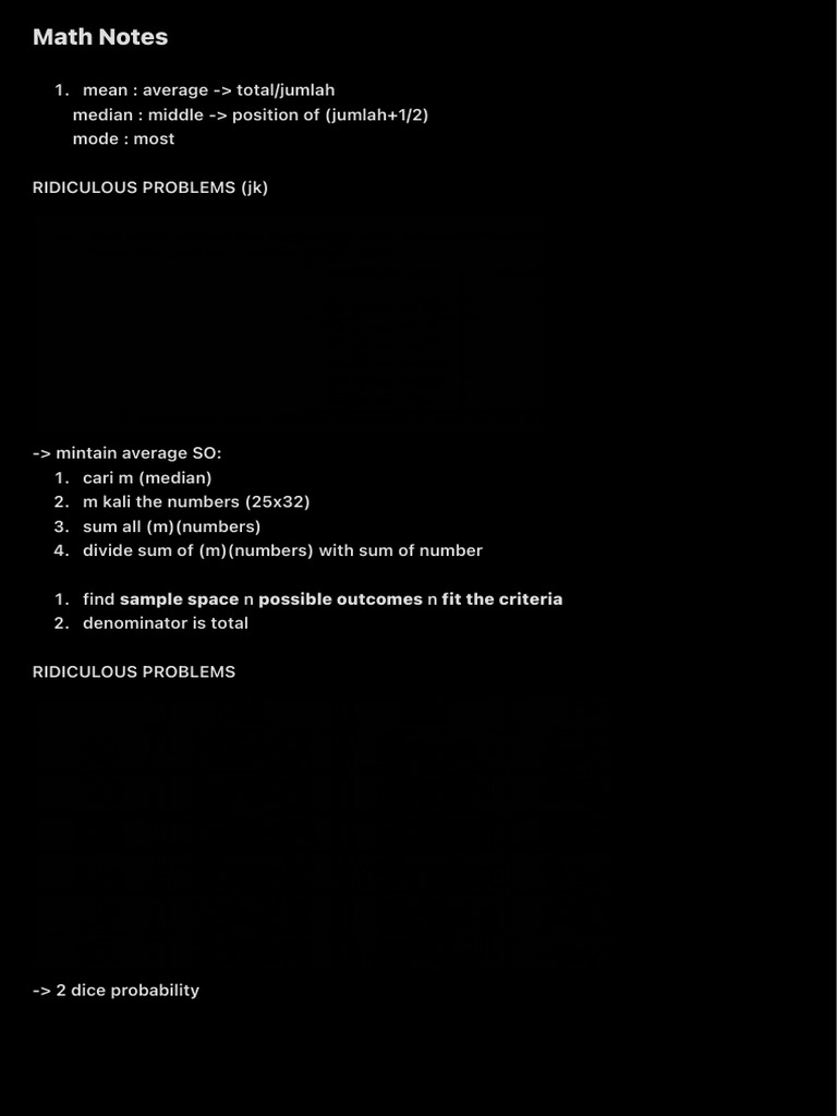 Math Notes | PDF | Triangle | Mathematics