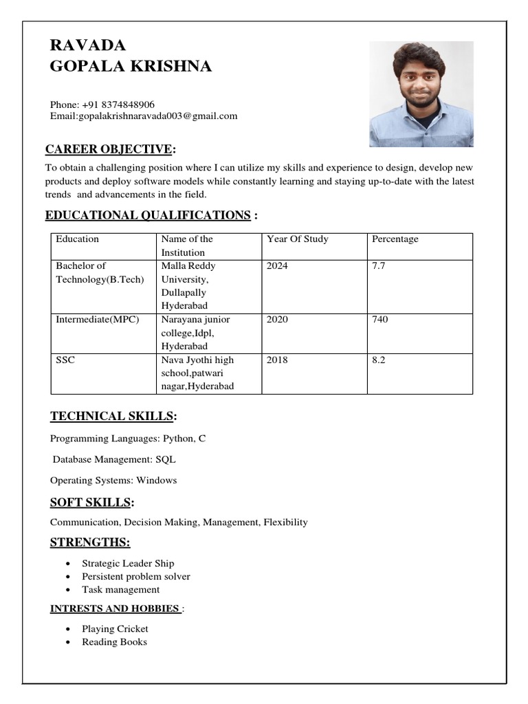 Gopal Resume | PDF