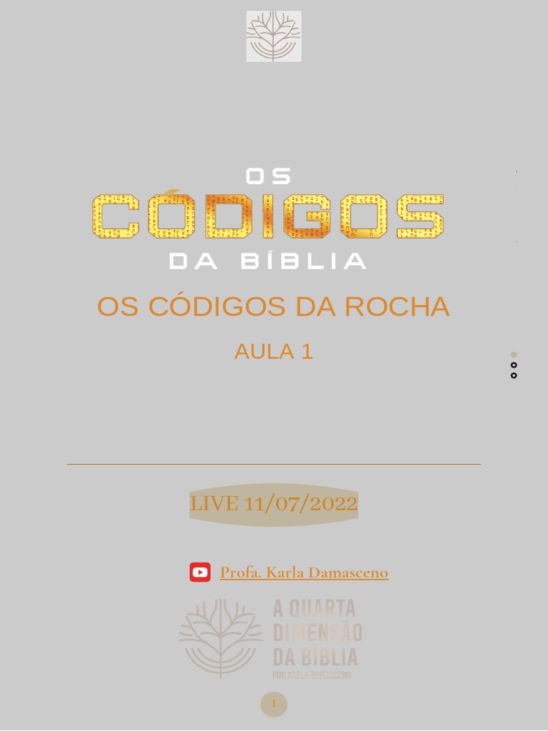Jornada Códigos Da Bíblia | PDF | Logos (cristianismo) | Bíblia