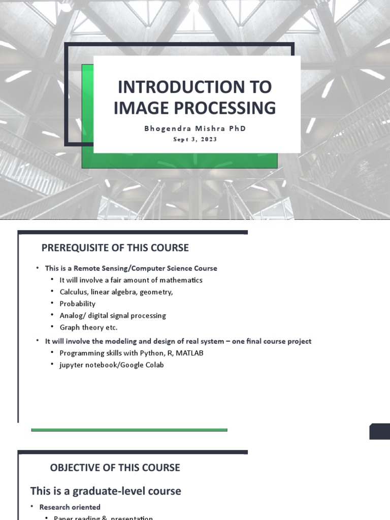 1 - Introduciton To Image Processing | PDF | Pixel | Rgb Color Model