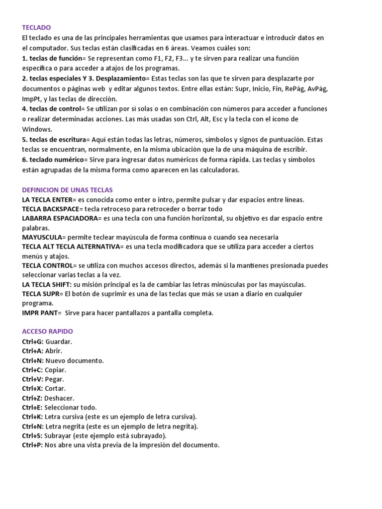 Funciones de la Tecla Enter e Intro | PDF