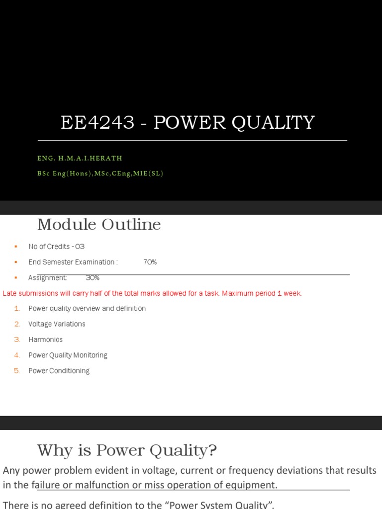 Lec 1 - Introduction To POWER QUALITY | PDF | Computer Engineering ... Lec 1 - Introduction To POWER QUALITY | PDF | Computer Engineering ...