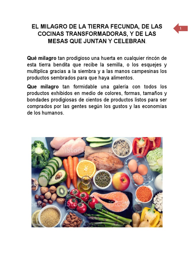 El Milagro de La Tierra Fecunda | PDF | Alimentos | Curry