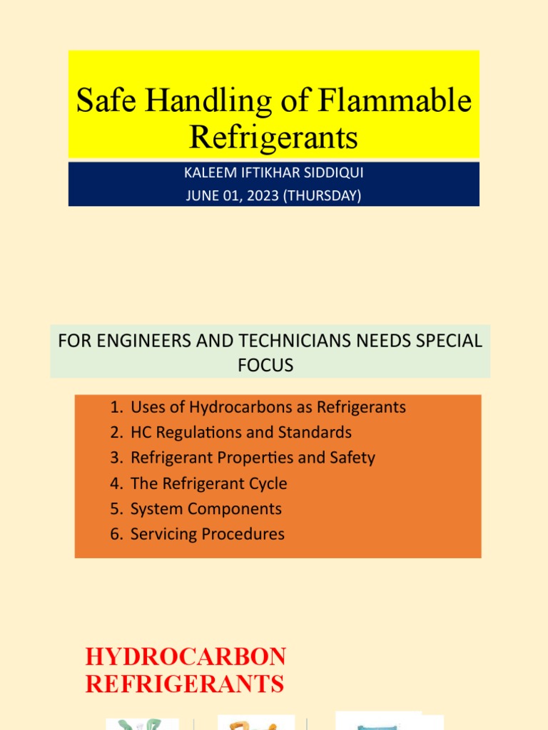 Flammable Refrigerant Safety Guide | PDF | Switch | Building Engineering