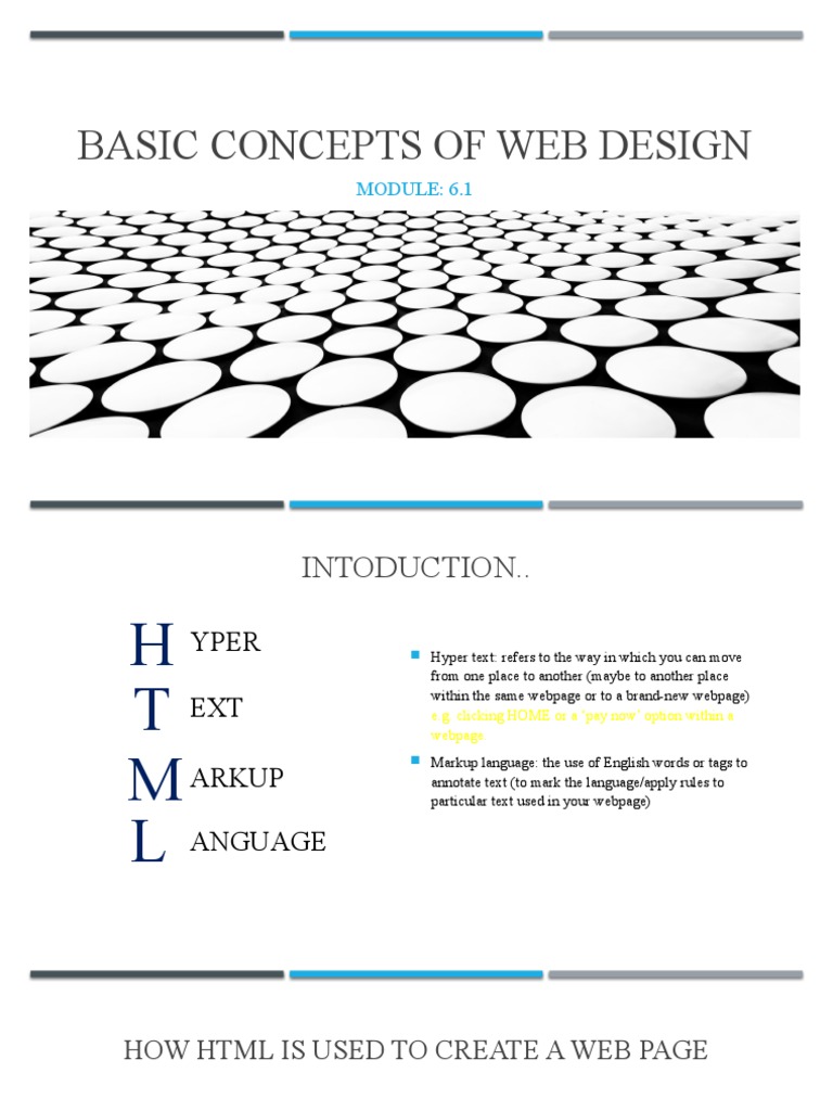 (HTML) Basic Concepts of Web Design | PDF | Html | World Wide Web