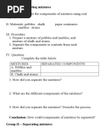 Grade 6 - Separating Mixtures Through Handpicking, Sieving, Winnowing ...