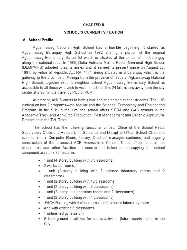 ANHS SIP Chapter 2 Reviewed | PDF