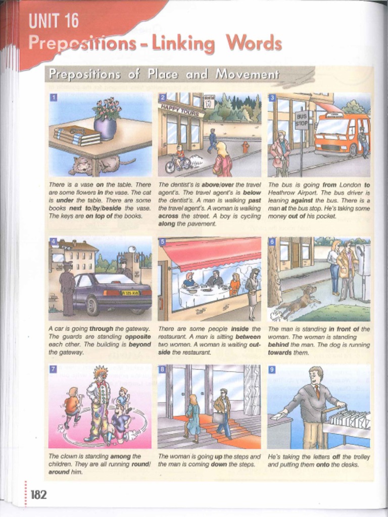 Prepositions Of Place And Movement Pdf