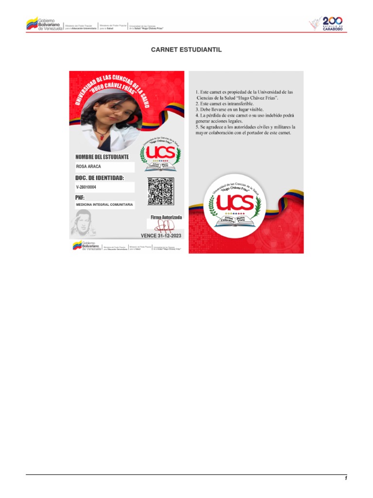 Mi Carnet Ucs | PDF