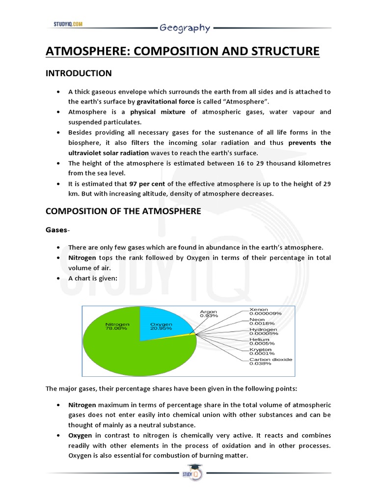 Atmosphere 1 1 | PDF | Atmosphere Of Earth | Atmosphere