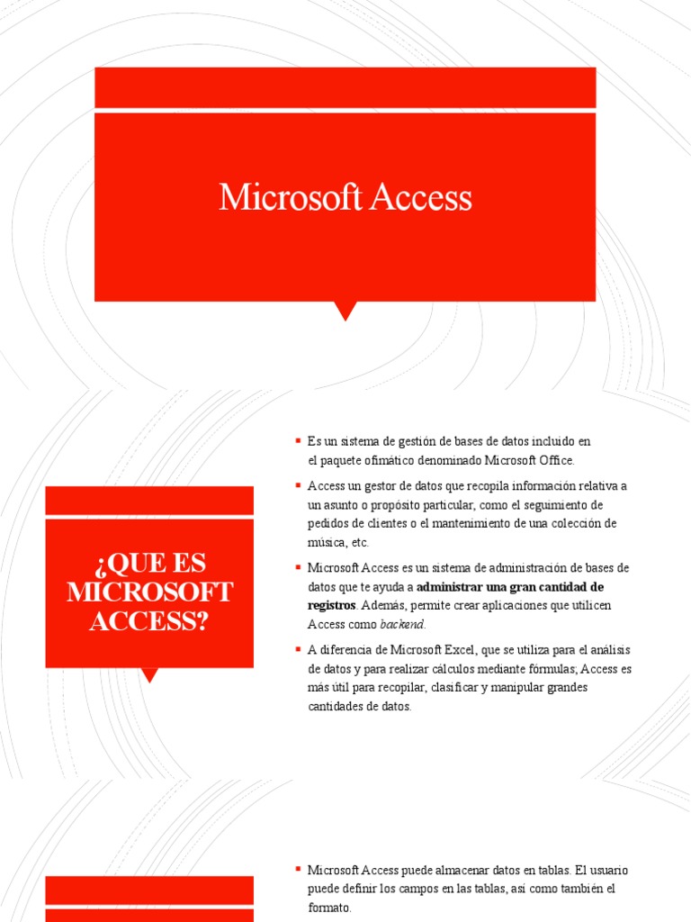 Microsoft Access | Descargar gratis PDF | Bases de datos | Microsoft Office
