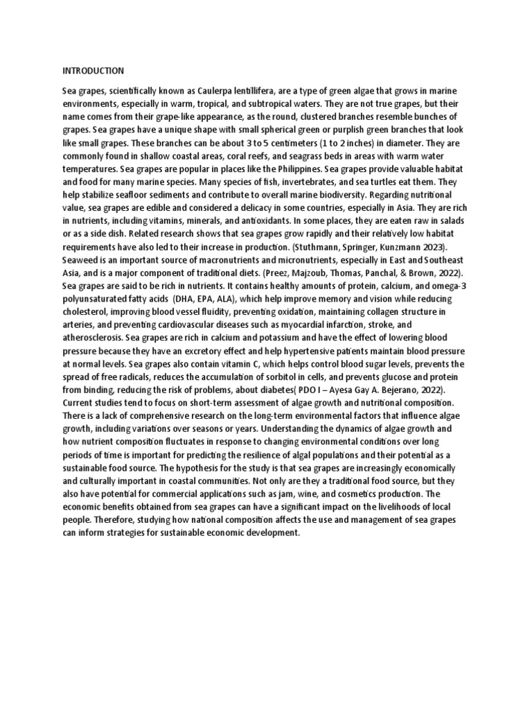 pr2 Introduction | PDF | Sea | Nutrients