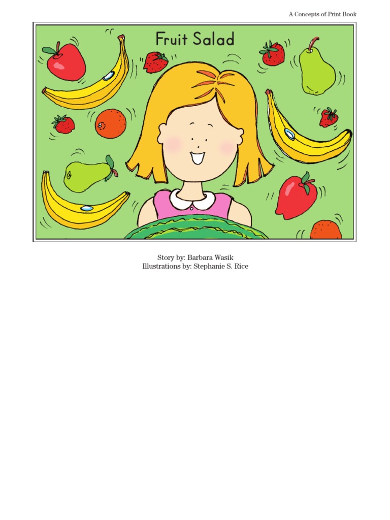 Fruit Salad Story for Kindergarten | PDF
