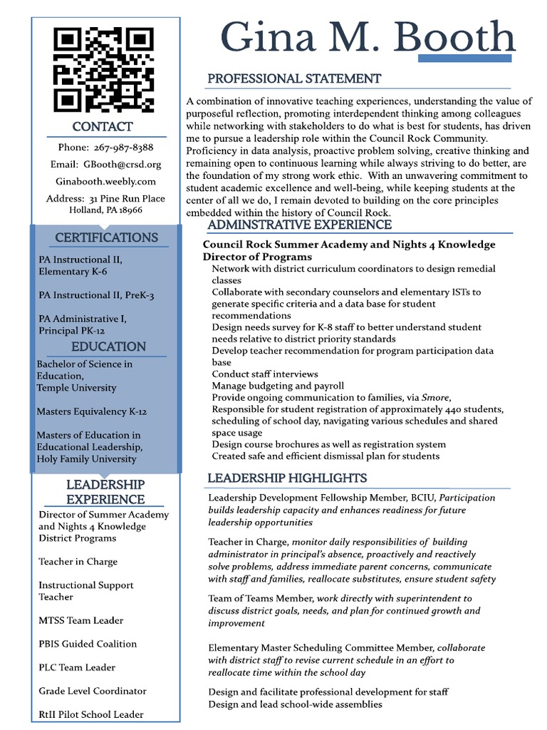 Booth - 2023 Resume | PDF