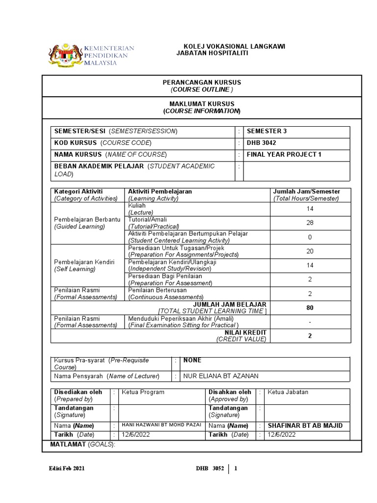 Co DHB 3042 Pta 1 - Edisi 10 Mac 2021 | Download Free PDF | Methodology | Cognition