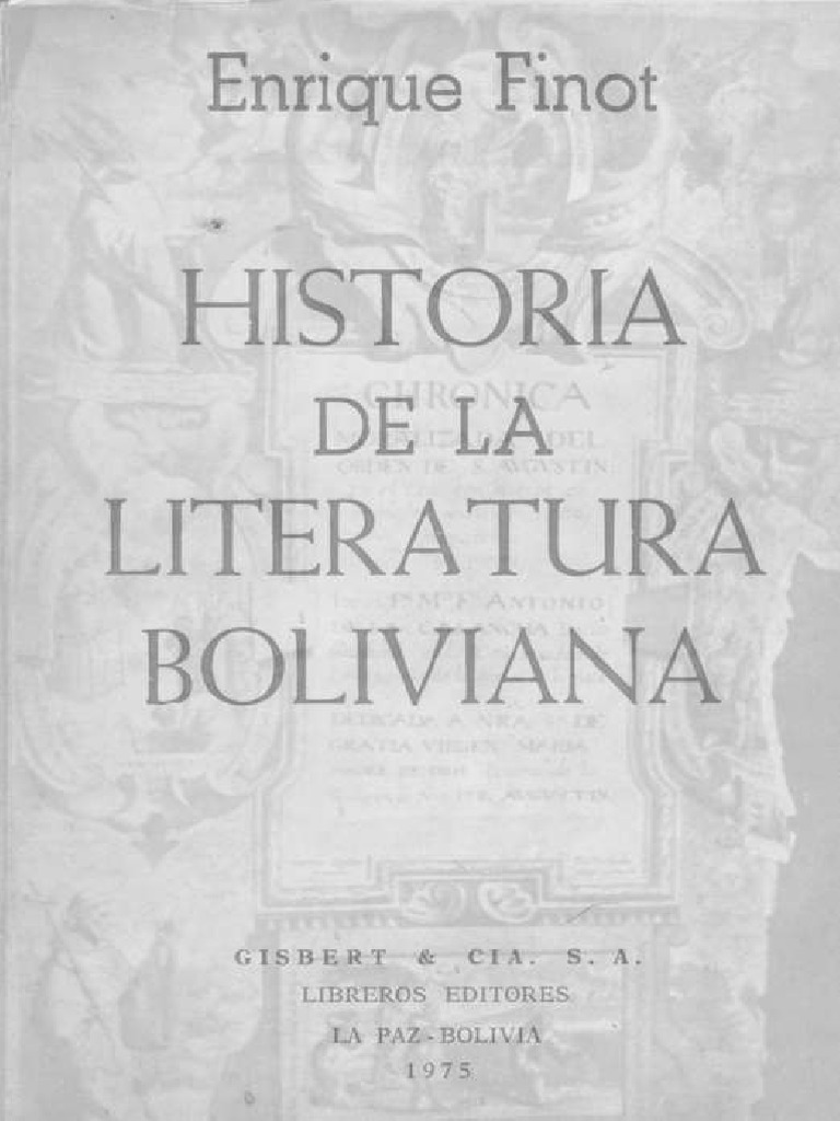 Historia de la Literatura Boliviana | PDF | Bolivia | Perú