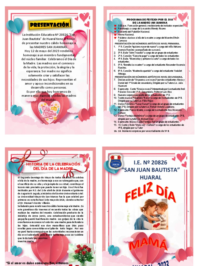 Programa Dia De La Madre 2023 Pdf