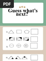 Generating Patterns | PDF | Sequence | Mathematics