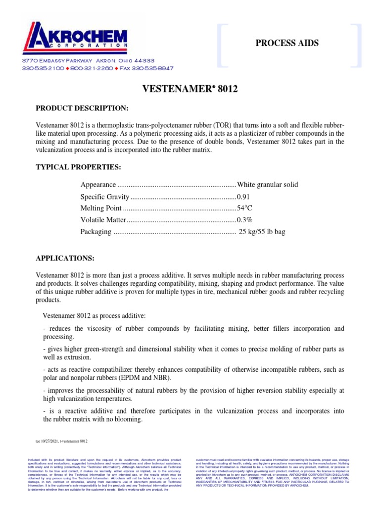 Vestenamer 8012 | PDF