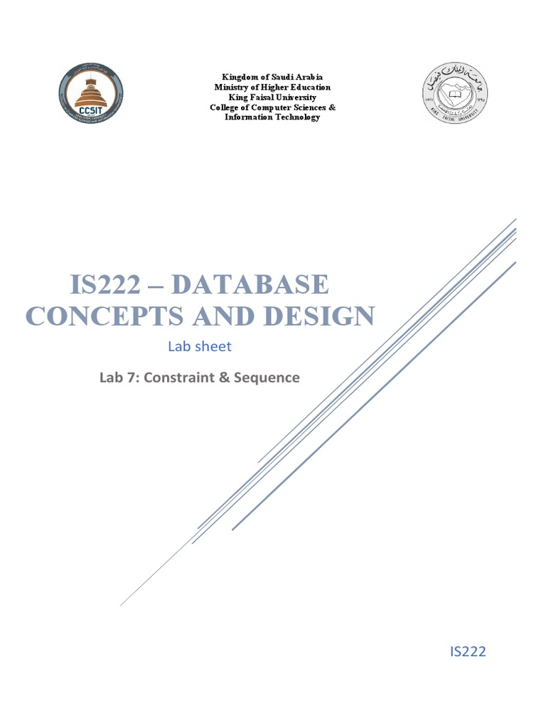 Labsheet 7 | PDF | Relational Database | Data Management Software