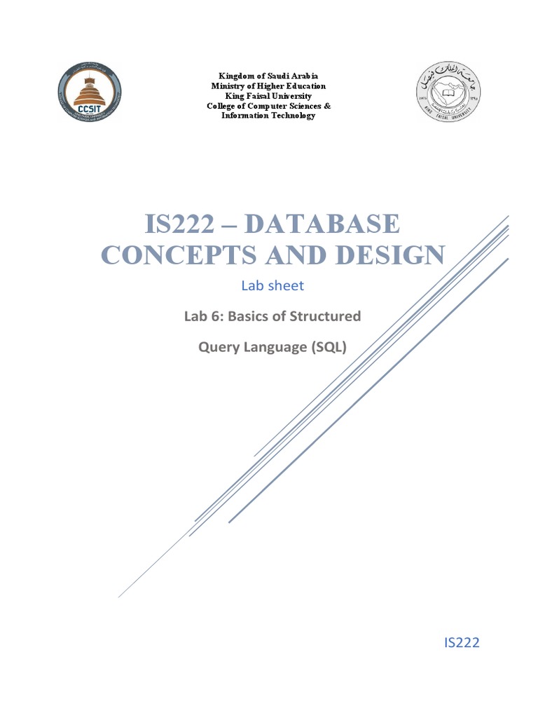 Labsheet 6 | PDF | Sql | Data Type
