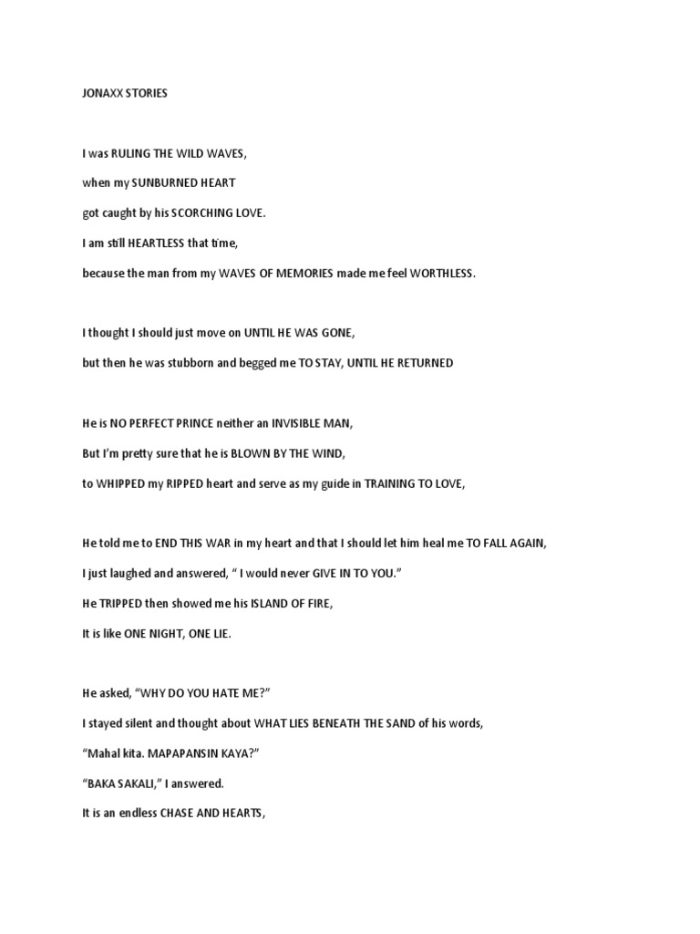Jonaxx Stories | PDF